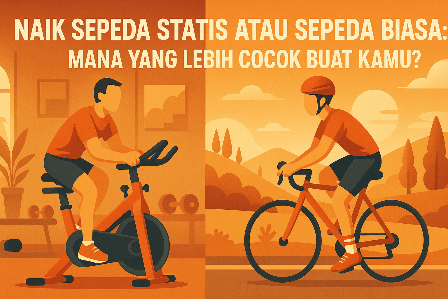 Sepeda Statis vs Sepeda Biasa: Mana yang Lebih Efektif untuk Latihanmu ...